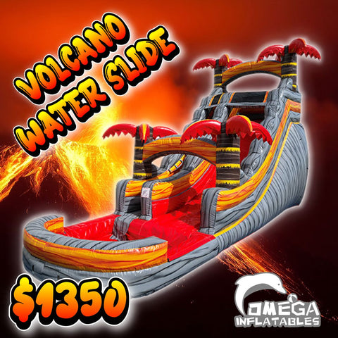 18FT Volcano Water Slide – Omega Inflatables Factory