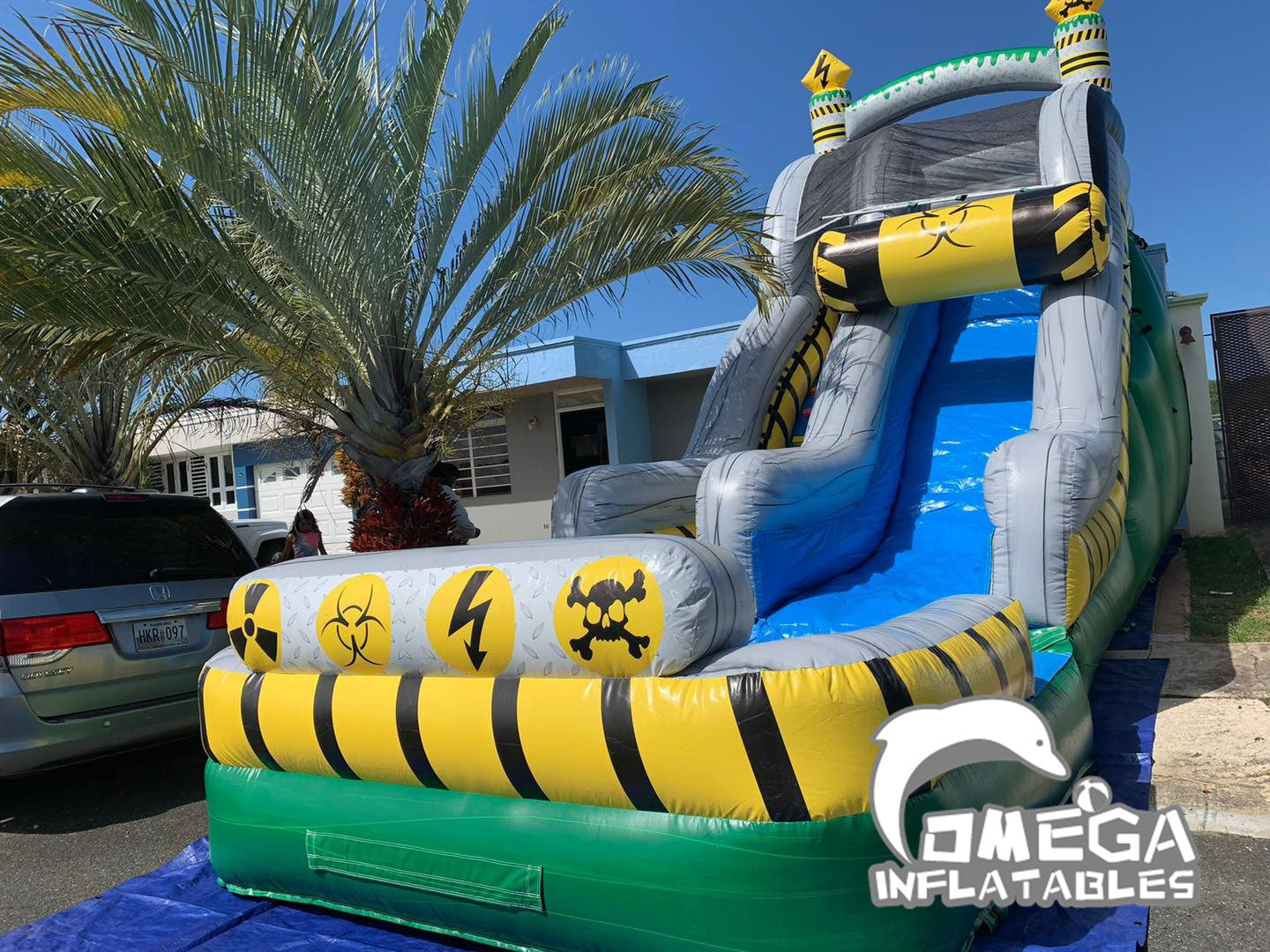 19FT Toxic Water Slide – Omega Inflatables Factory