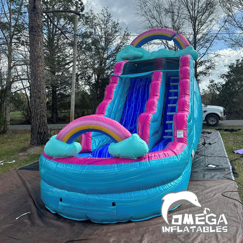 16FT Rainbow Water Slide – Omega Inflatables Factory