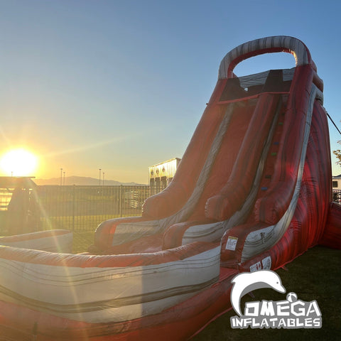 Customer Feedback - 22FT Marble Red Water Slide – Omega Inflatables Factory