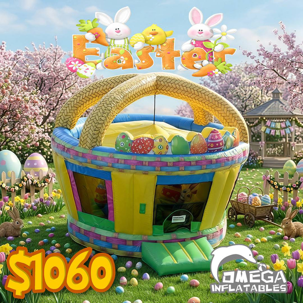 Easter Basket Bounce House – Omega Inflatables Factory