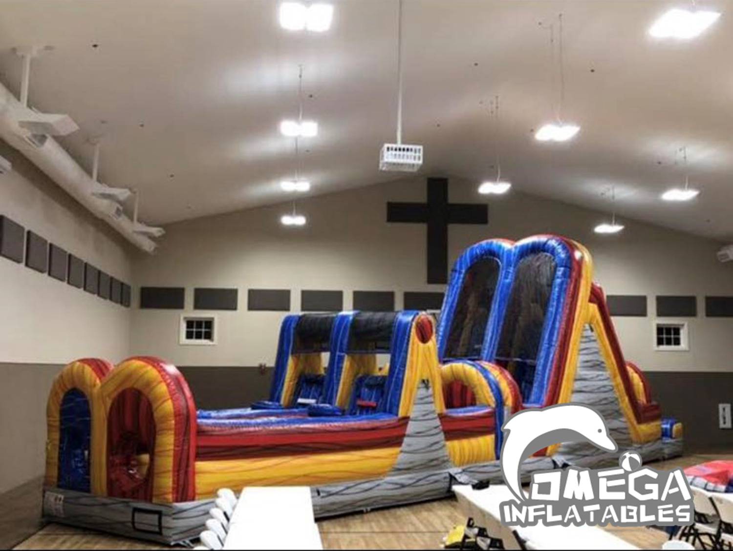 Marble Zip it Obstacle Course – Omega Inflatables Factory