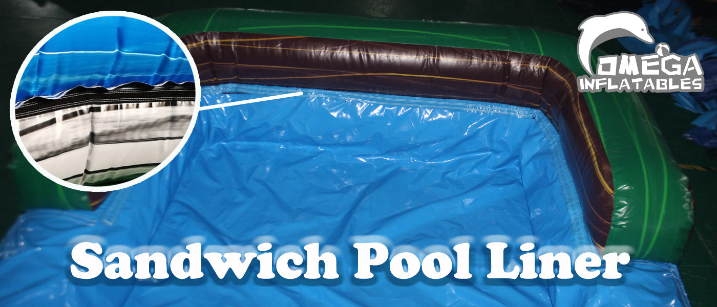 Sandwich Pool Liner / Pool Cover – Omega Inflatables Factory