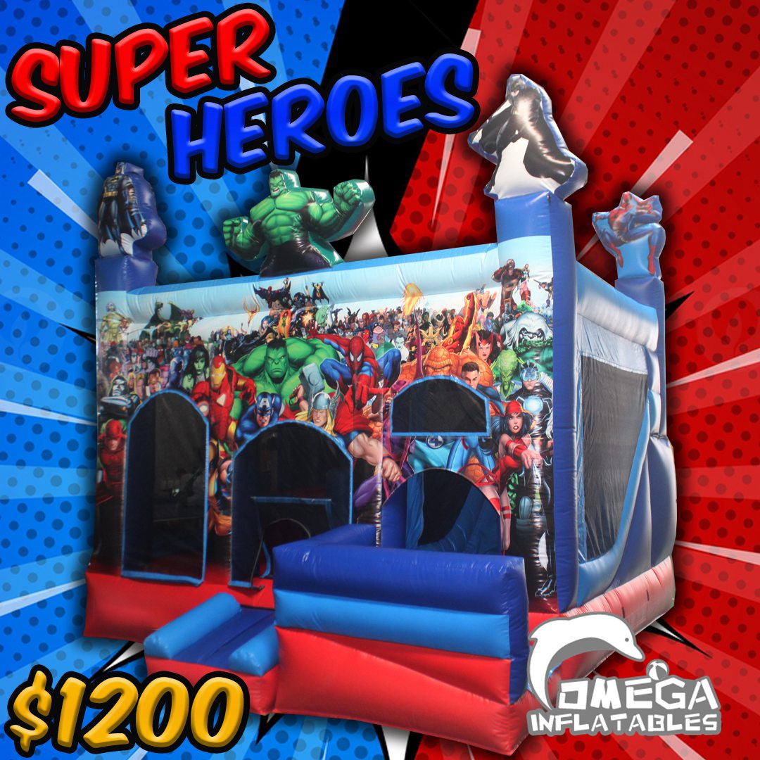 Super Heroes Inflatable Combo – Omega Inflatables Factory