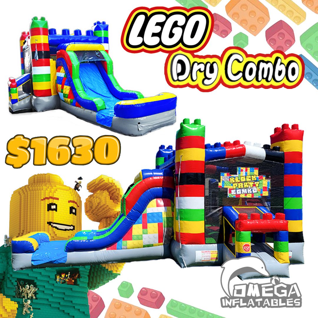 Lego Inflatable Wet Dry Combo – Omega Inflatables Factory