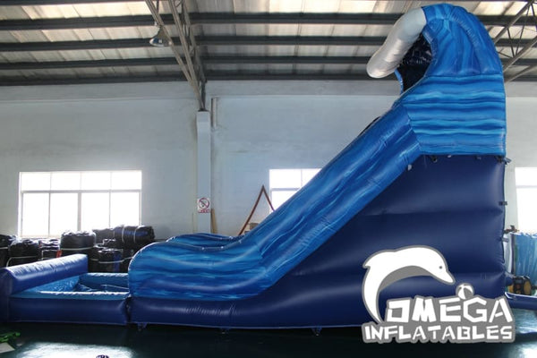 Omega Inflatables Factory - 18FT Blue Marble Wave Water Slide