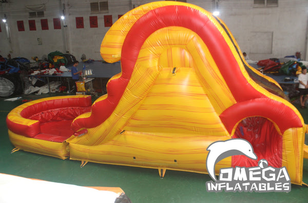 Omega Inflatables Factory - 18FT Black and Gold Modular Wet Dry Slide