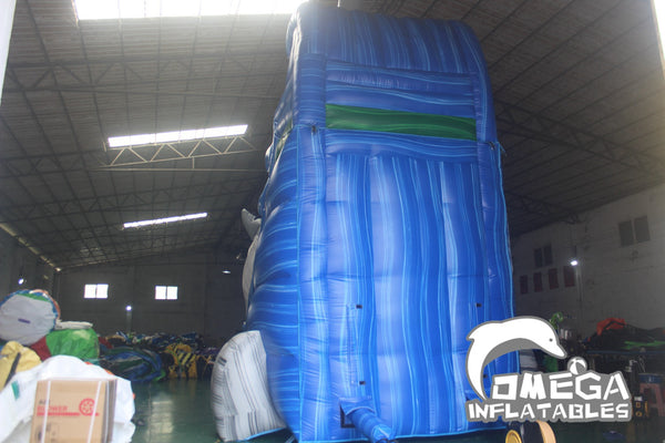 Omega Inflatables Factory - 18FT Black and Gold Modular Wet Dry Slide