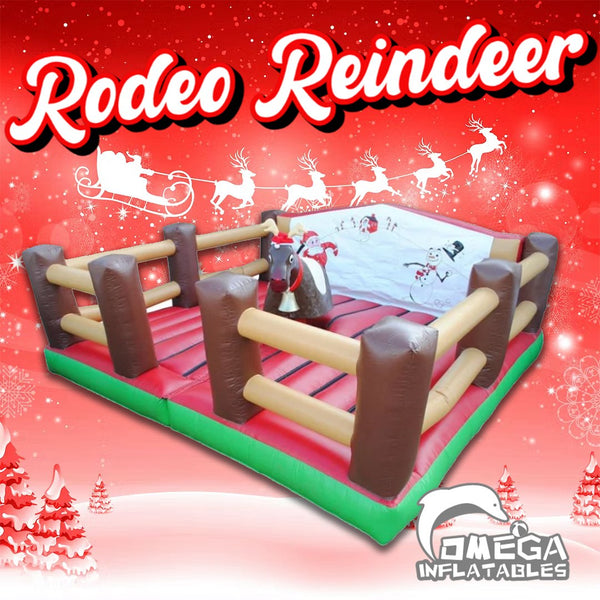 Omega Inflatables Factory - Rodeo Reindeer with Inflatable Mattress