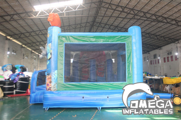 Omega Inflatables Factory - Inflatables Shark Jumper Combo