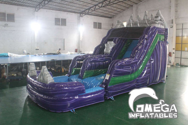 Omega Inflatables Factory - 22FT Purple Tropical Water Slide