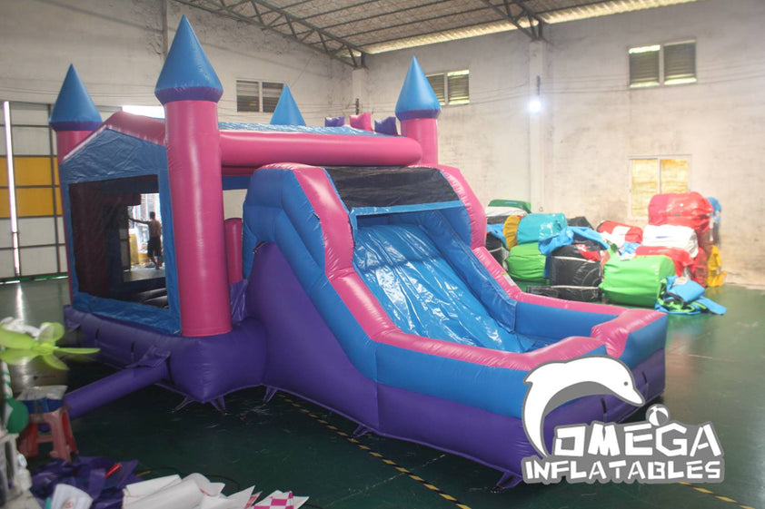 Omega Inflatables Factory - Princess Bricks Xtreme (5 IN 1) Wet Dry Combo