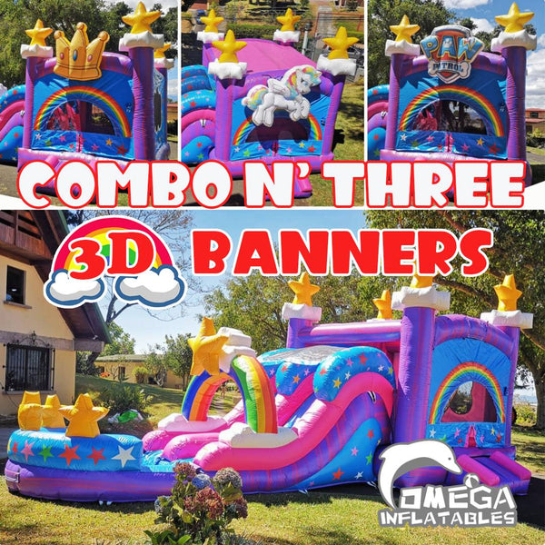 Omega Inflatables Factory - Inflatable Unicorn Water Combo