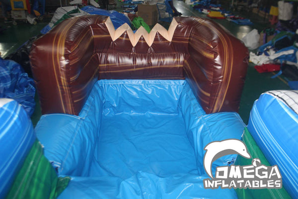 Omega Inflatables Factory - 18ft Tiger Strip Water Slide with Slip n Slide