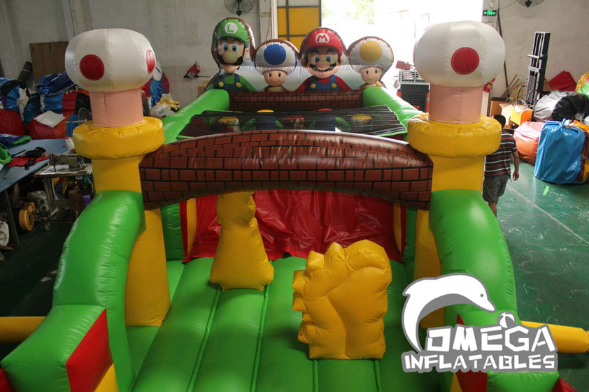 Omega Inflatables Factory - Dual Lane Zip Thru Obstacle Course