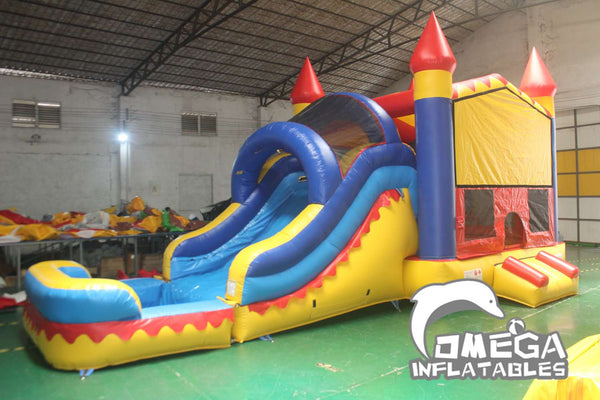 Omega Inflatables Factory - Yellow Castle Wet Dry Combo