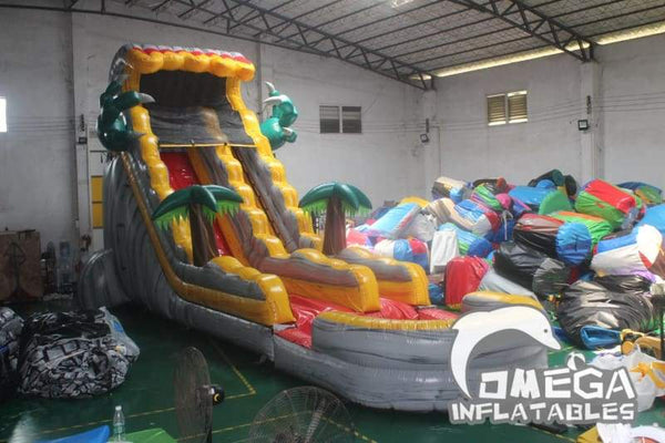Omega Inflatables Factory - 19FT T-Rex Water Slide Commercial ...