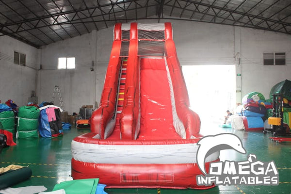 Omega Inflatables Factory - 20FT Marble Red Water Slide
