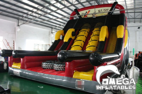 Omega Inflatables Factory - 22FT Double-Lane Pipe Rush Slide