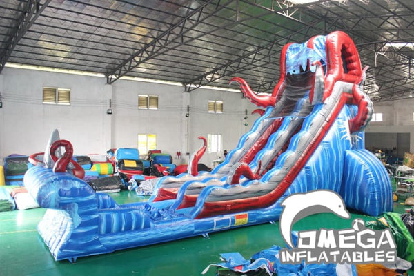 23FT Ocean Battle Commercial Inflatable Water Slide | Omega Inflatables ...