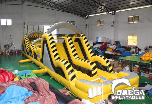Omega Inflatables Factory - 105′ Extreme Cliffhanger Obstacle Course