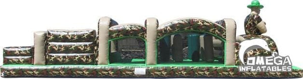 Omega Inflatables Factory - 40ft Camo Obstacle Course