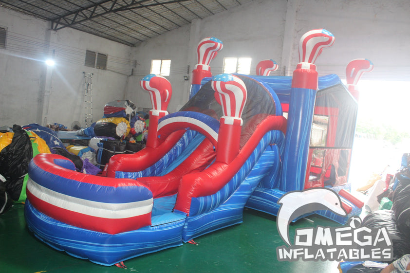 Omega Inflatables Factory - American Boxing Water Combo