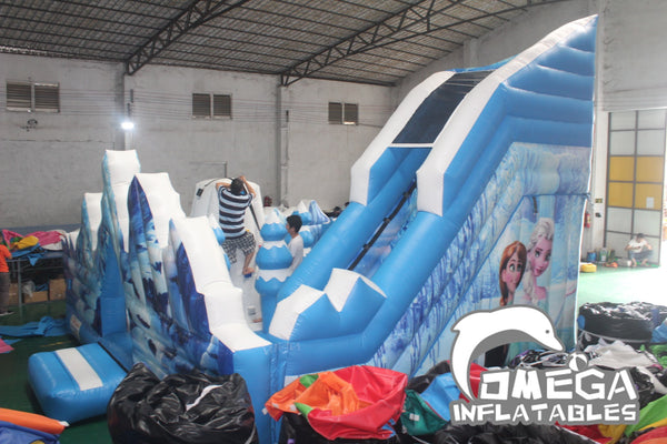 Omega Inflatables Factory - Frozen Castle Inflatable Playzone Big ...