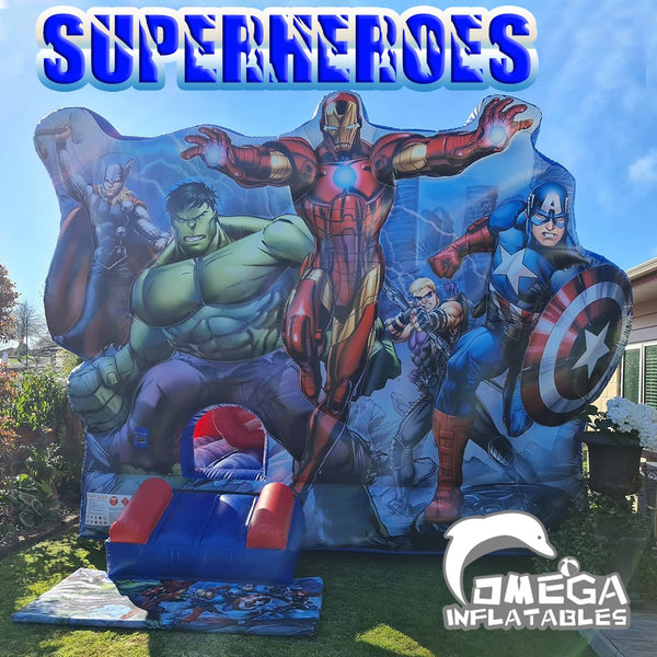 Omega Inflatables Factory - Heroes Inflatable Wholesale Moonwalks For Sale