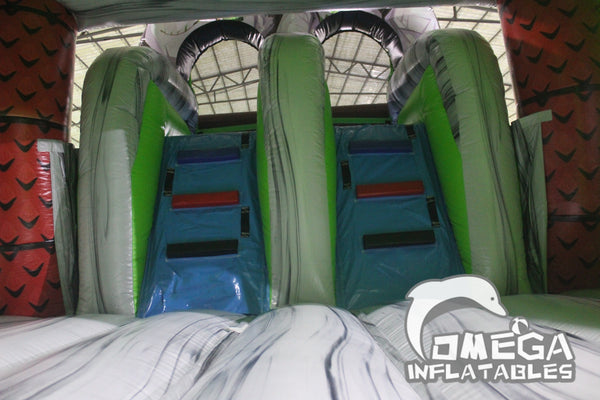 The Jurassic Cave Wet Dry Combo Water Moon Bounce for Sale | Omega ...