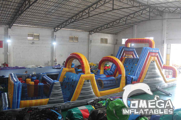 Omega Inflatables Factory - 105′ Extreme Cliffhanger Obstacle Course