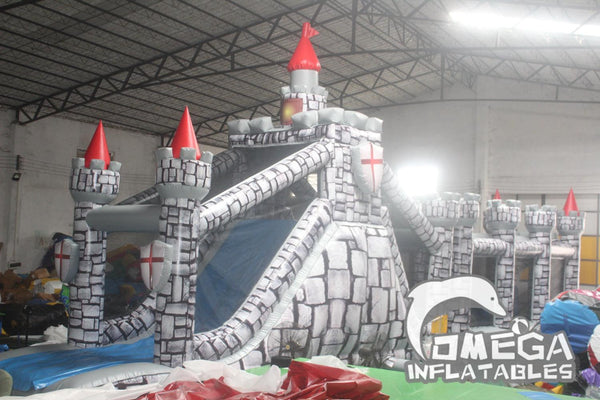 Omega Inflatables Factory - Knight Castle Medieval Obstacle Course