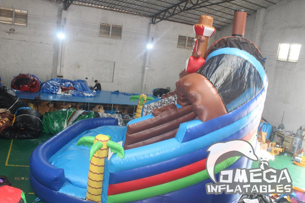 Omega Inflatables Factory - Pirates Water Slide with Big Pool