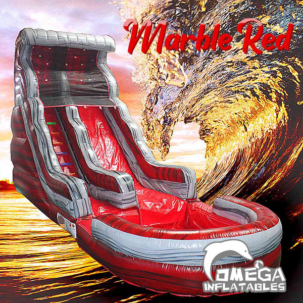 Omega Inflatables Factory - 18FT Marble Red Commercial Inflatable Water ...