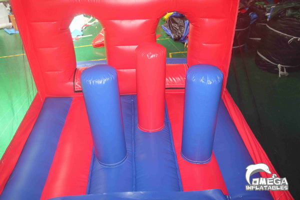 Omega Inflatables Factory - Superhero Inflatable Obstacle Course