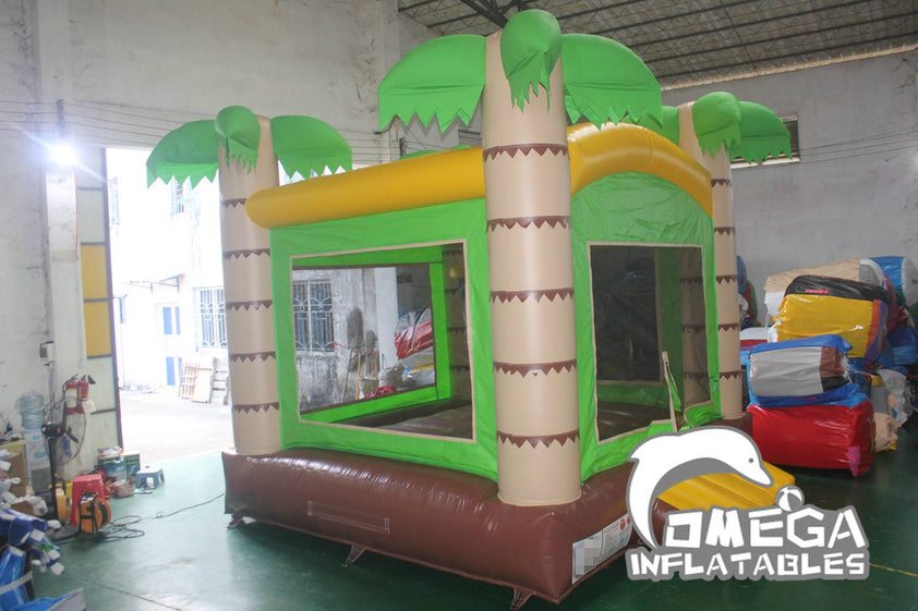 Omega Inflatables Factory - Tropical Palm Tree Bounce House Commercial ...