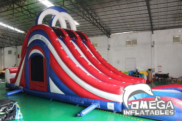 Omega Inflatables Factory - American Racers Water Slide