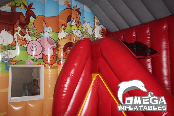 Omega Inflatables Factory - Barn House Bouncer