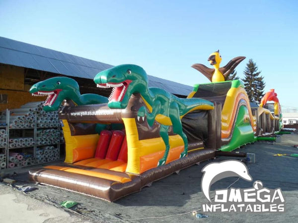 Omega Inflatables Factory - Big Dino Obstacle Course