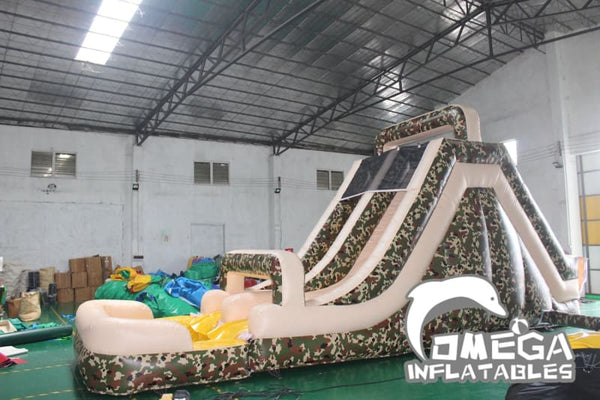Omega Inflatables Factory - Boot Camp Challenge Obstacle Course with Pool
