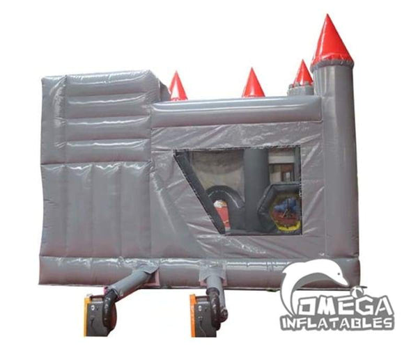 Omega Inflatables Factory - Brave Knight Castle Inflatable Slide Bounce ...