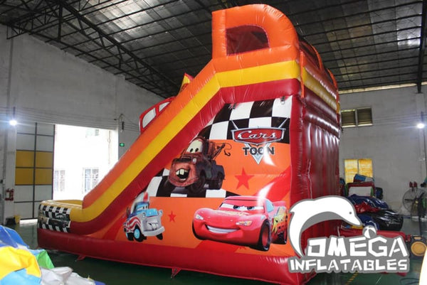 Omega Inflatables Factory - Cars Themed Dry Slide