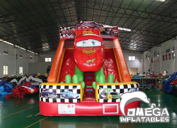 Omega Inflatables Factory - Cars Themed Dry Slide