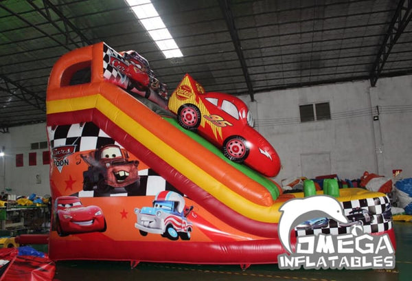 Omega Inflatables Factory - Cars Themed Dry Slide