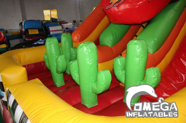 Omega Inflatables Factory - Cars Themed Dry Slide