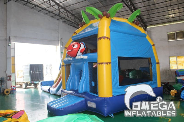 Omega Inflatables Factory - 3 in 1 Farm Activity Play & Slide