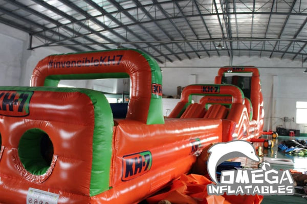 Omega Inflatables Factory - Custom 79FT Long Inflatable Obstacle Course