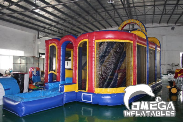 Dash N Splash Wet Dry Inflatable Obstacle Course | Omega Inflatables ...