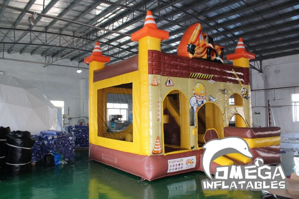 Omega Inflatables Factory - Digger/Miner Themed Jumping Castle