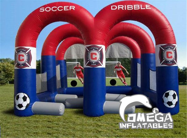 Omega Inflatables Factory - Dribble and Shoot Inflatable Football Game